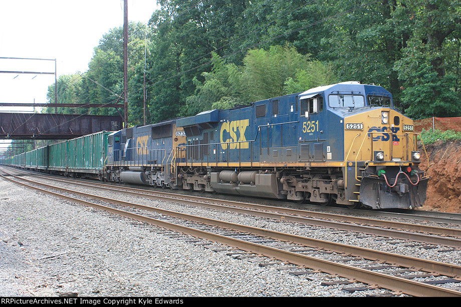 CSX ES40DC #5251 on Q703-21